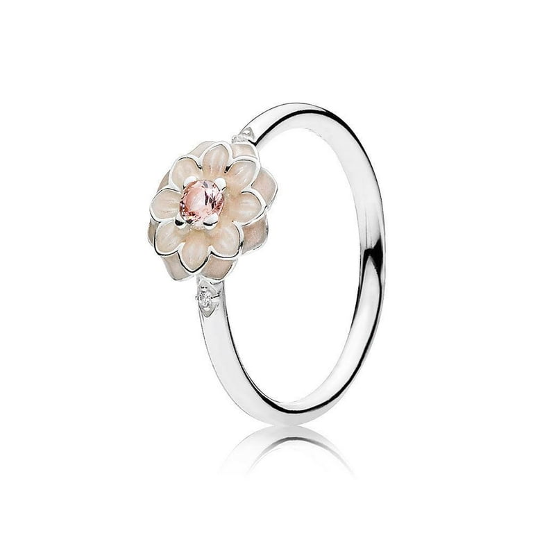Pandora Silver Pink Enamel Flower Ring | Best Flower Site