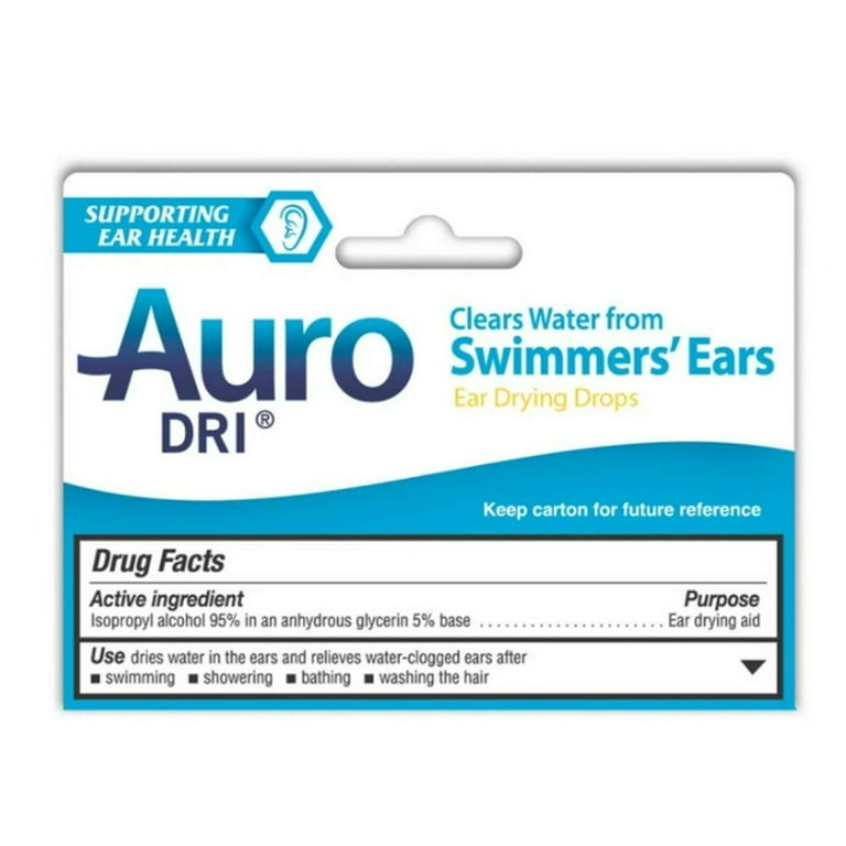 Auro Dri Swimmers' Ear Drying Drops Water Clogged Ear Fast, 50% OFF