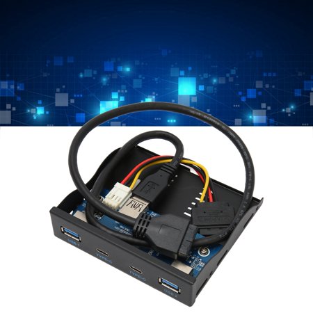 USB Front Panel Hub, Floppy Drive Front Panel 6 Ports Plug And Play For ...