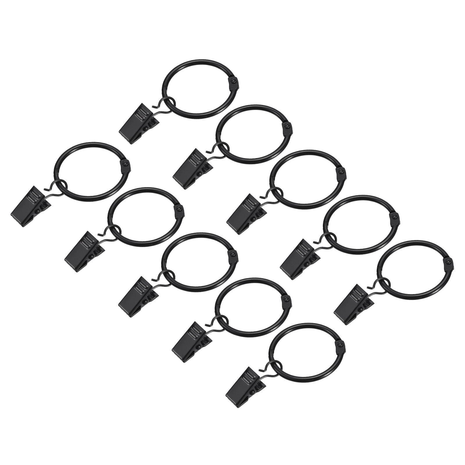 Click here for Unique Bargains Curtain Rings With Clips  14pack D... prices