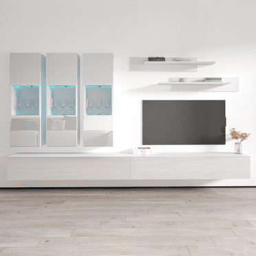 Fly I2 33TV Wall Mounted Floating Modern Entertainment Center - Walmart.com