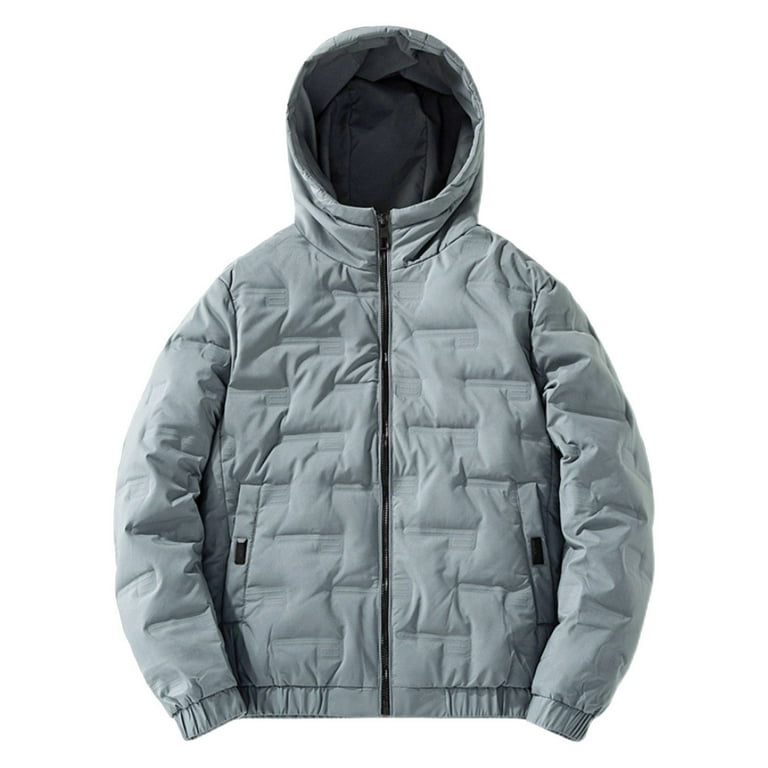 GWAABD Men's Jackets Quilted Puffer Jacket Winter Thermal GWAABD Men's Jackets Quilted Puffer Jacket Winter Thermal