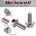 5/16-18 x 3/4 Flanged Hex Head Bolts Flange Hexagon Screws Stainless ...