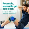 Medi Grade Knee Ice Gel Pack - Reusable Ice Pack for Injuries and ...
