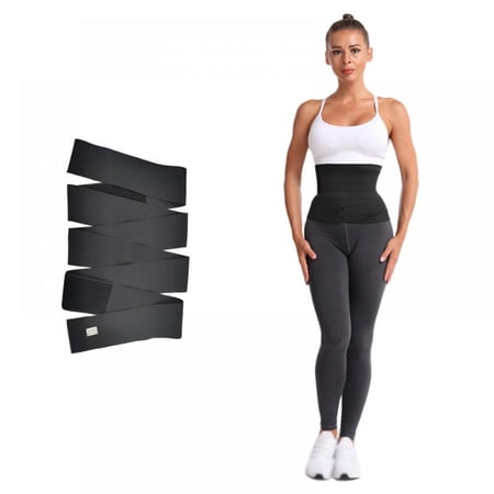 Bandage Wrap for Women Black Invisible Wrap Waist Trainer Tape,Waist ...