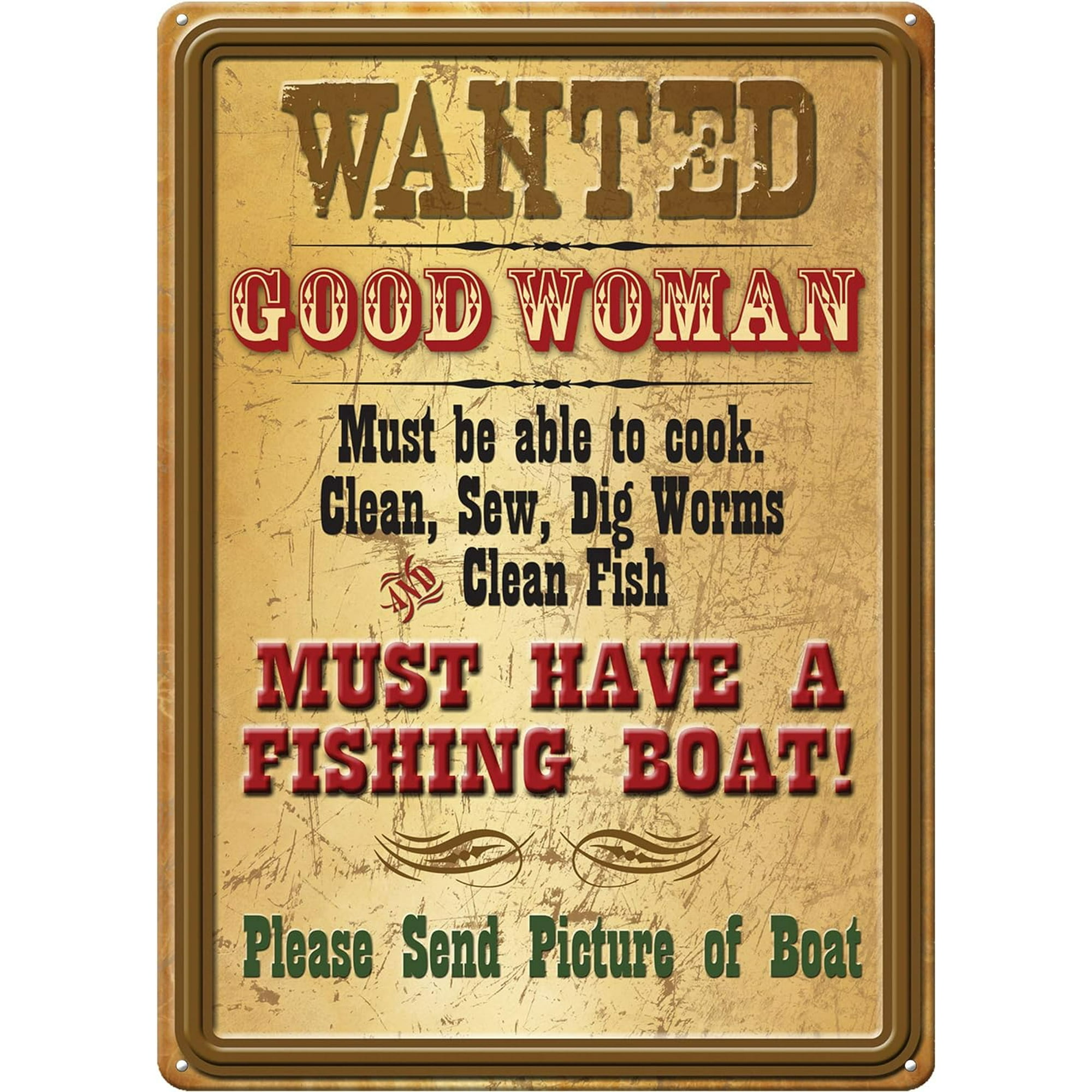 Click here for Aocisuki Wanted Good Woman Metal Tin Signs Wall De... prices