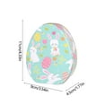 LHNFT Easter Cookie Tins Easter Tin Box Metal Easter Egg Shaped Tin Box ...