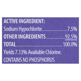 Great Value Bleach, 121 fl oz, disinfects and sanitizes household ...