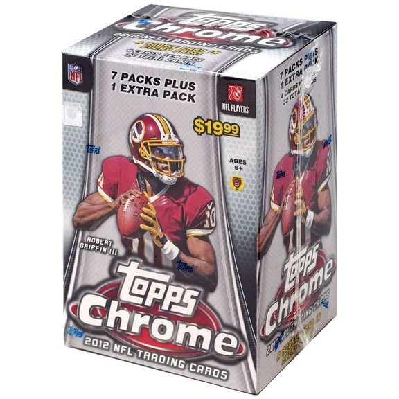 NFL Topps 2012 Chrome Football Trading Card BLASTER Box (7 Packs + 1 ...