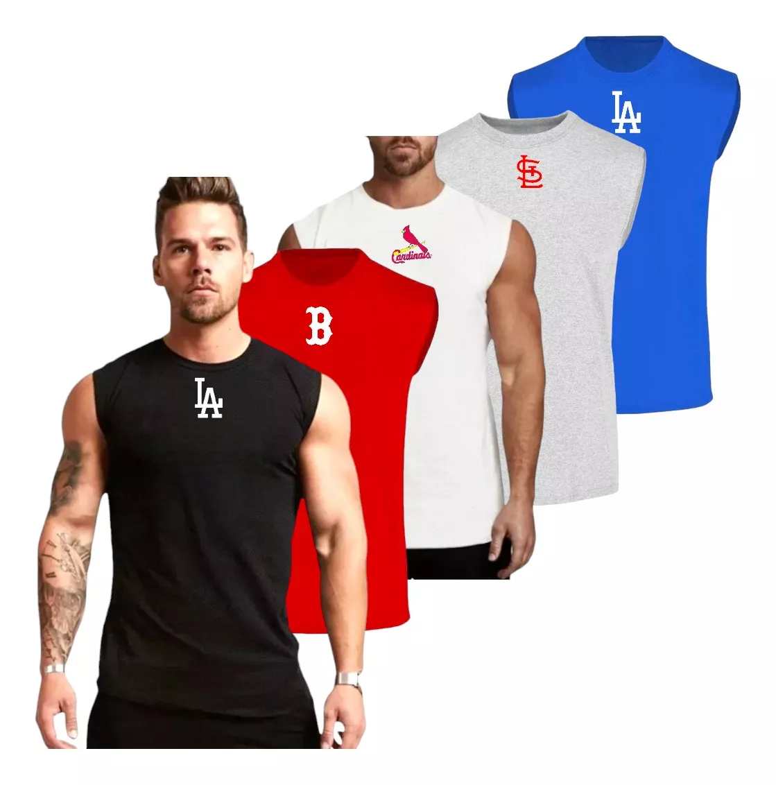 Paquete 5 Playeras Desmangadas Mlb Para Caballero | Walmart en línea