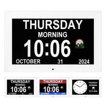 Memwake Large digital clock, wall clocks with time, Digital Alarm ...