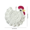 Hand Crocheted Chick Coasters, Cotton Material, White Color, Cute ...
