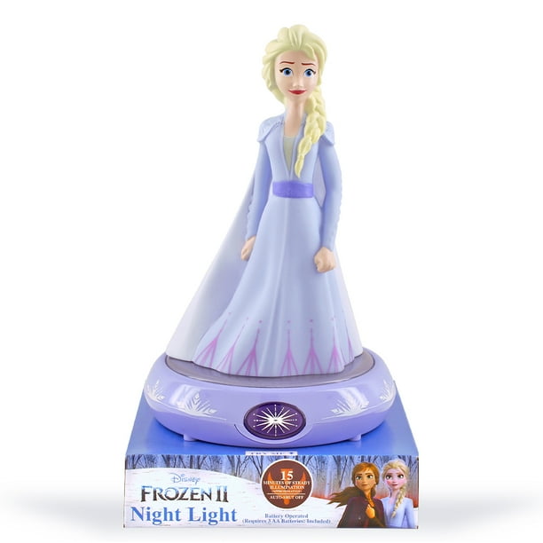 Disney Frozen 2, Elsa, Battery Operated, 3D, LED Night Light, Easy ...
