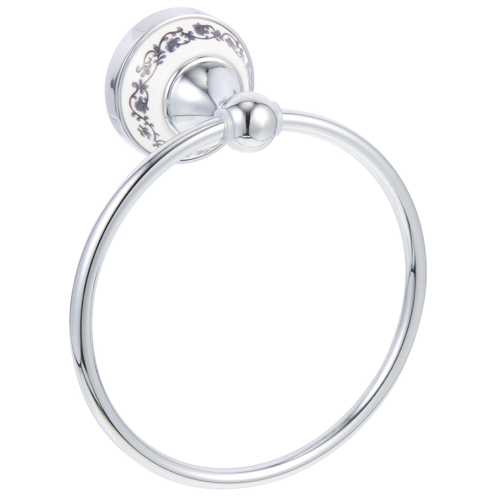 Click here for Oulii Towel Ring Vintage Towel Hanger Silver Ceram... prices