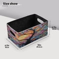2 Pcs Foldable Felt Storage Bins Decorative Fabric Organizer Baskets ...