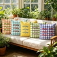 45x45cm Fresh Plaid Decorative Pillow Cover – Solid Color Cushion Case ...