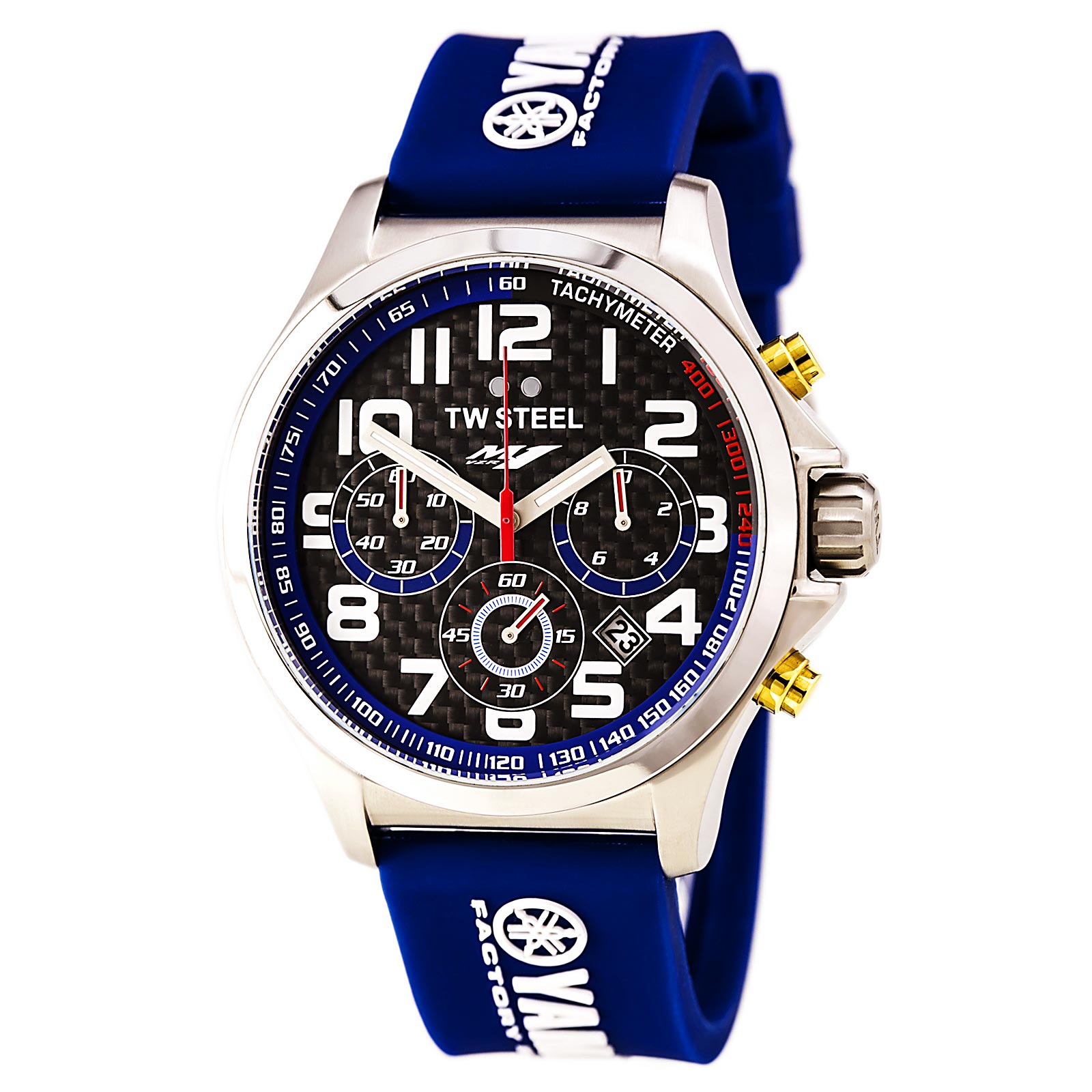TW Steel TW926 Men s Yamaha Factory Racing Chronograph Silicon Strap TW Steel TW926 Men s Yamaha Factory Racing Chronograph Silicon Strap