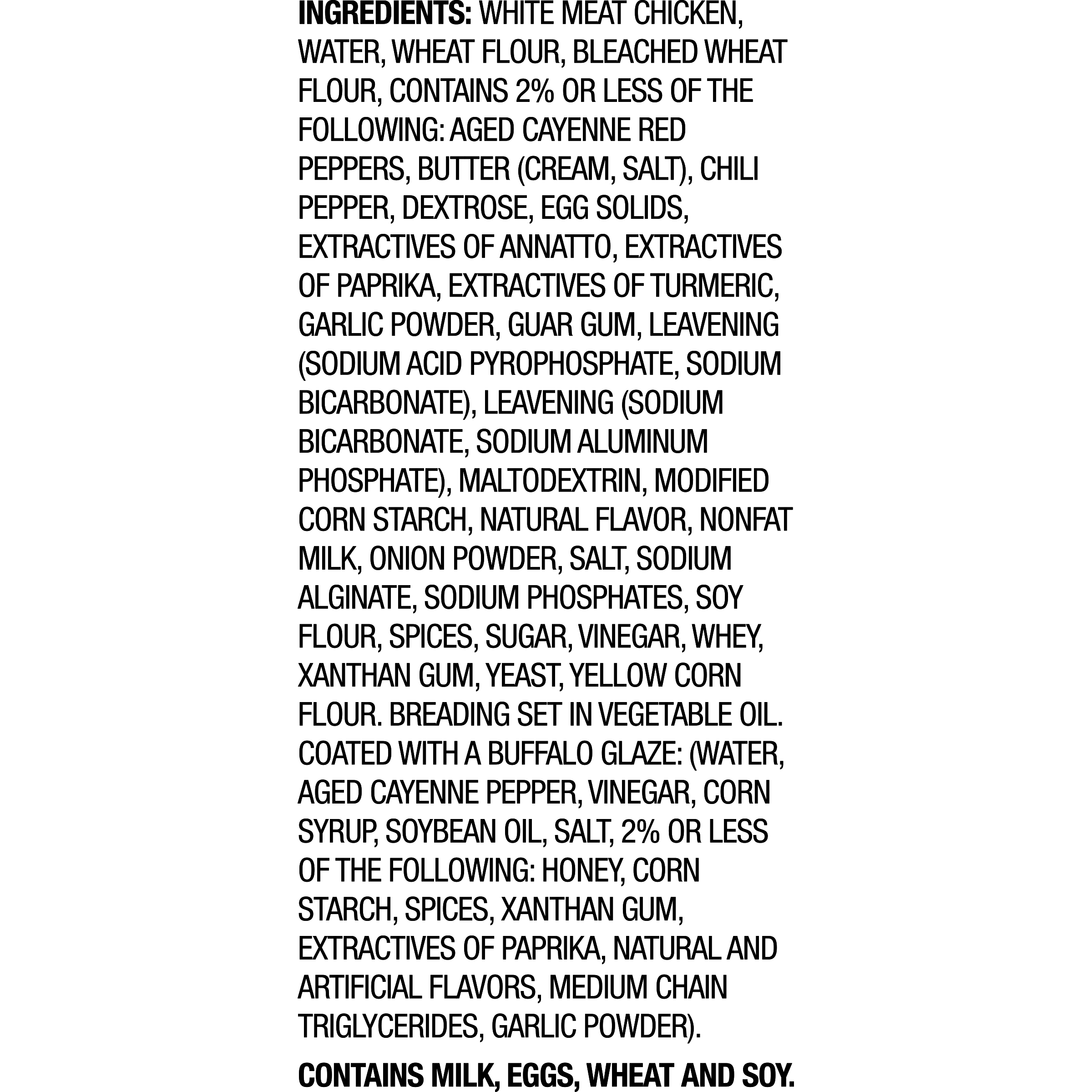 Great Value Buffalo Style Seasoned Boneless Fully Cooked Chicken Wyngz ...