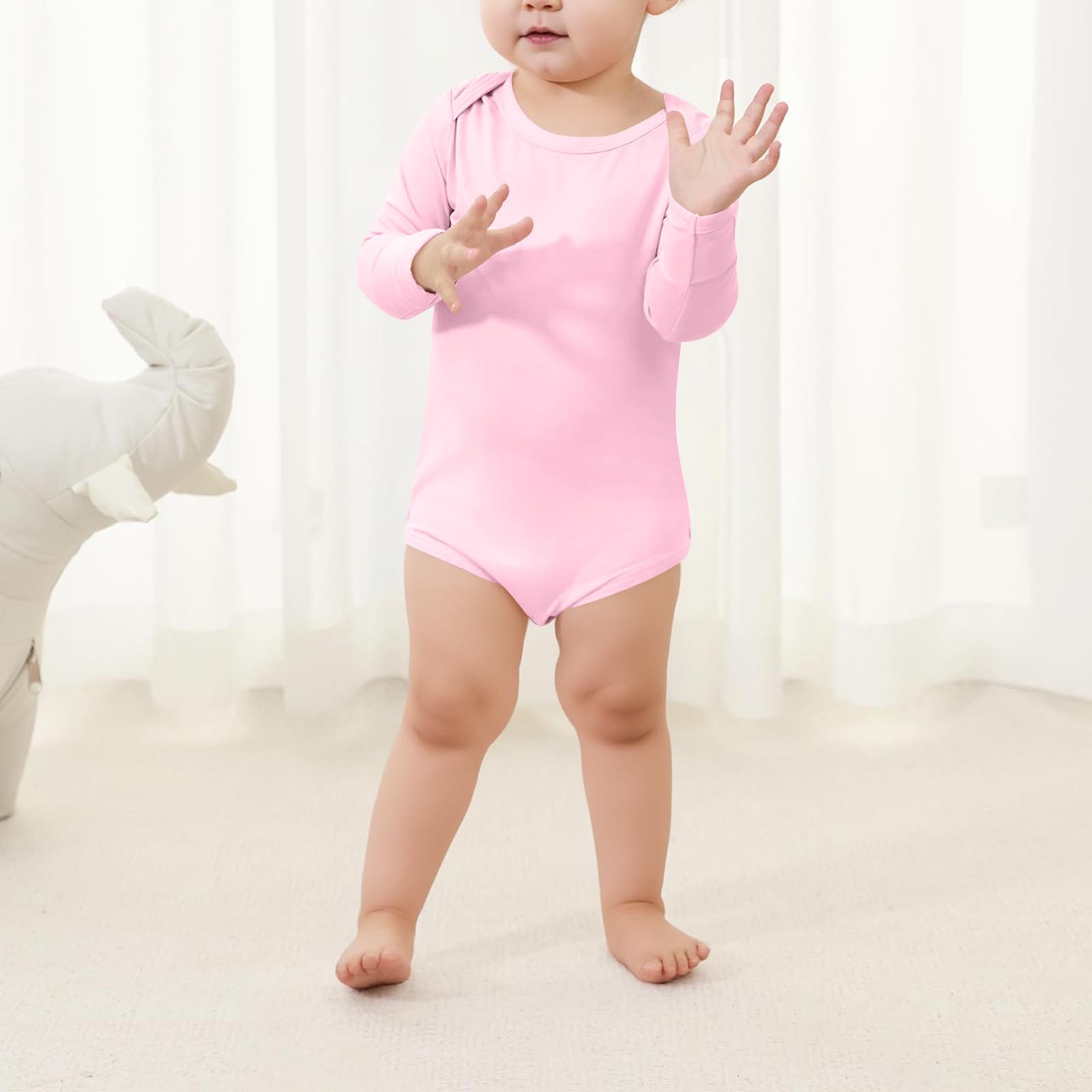 Click here for Cowsor Baby Cotton Spandex Long-Sleeve Bodysuits U... prices