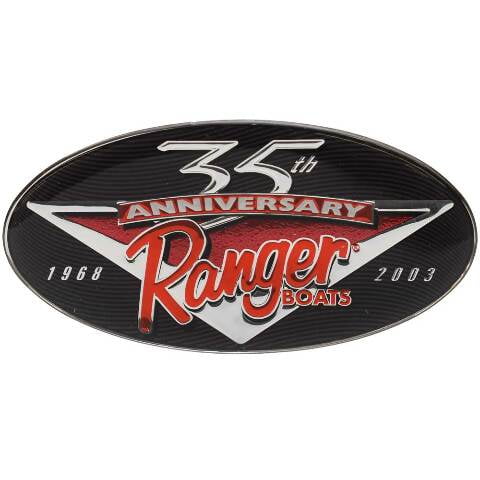 Ranger Boat Raised Emblem Decal 7616501 | 35th Anniversary 4 5/8 x 2 3/ ...