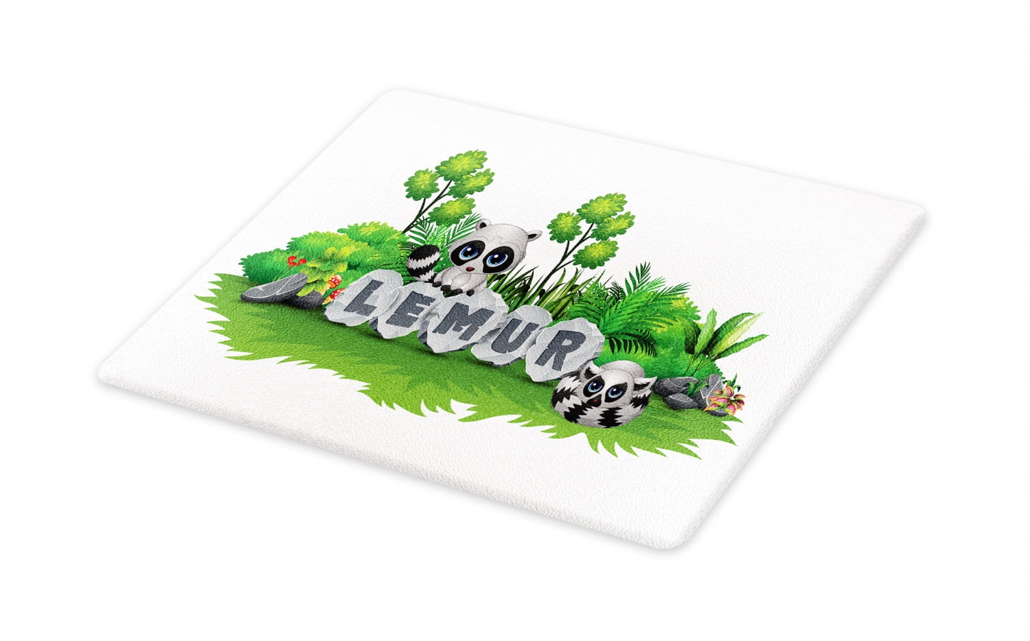 Lemur Cutting Board, Ring Tailed Madagascar Animal Forest Nature ...