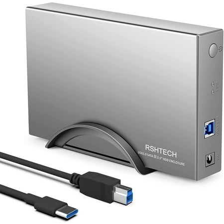 RSHTECH USB C Hard Drive Enclosure Type C to SATA Aluminum External ...