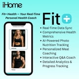 iHome Smart Wi-Fi Digital Battery Powered Bathroom Scale, Body Weight ...