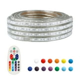 30FT RGB LED Rope Strip Light, Waterproof, Multi-color, Controller ...