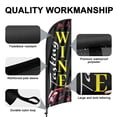 Wine Tasting Advertising Feather Flags Banner 8Ft, Swooper Flag with ...