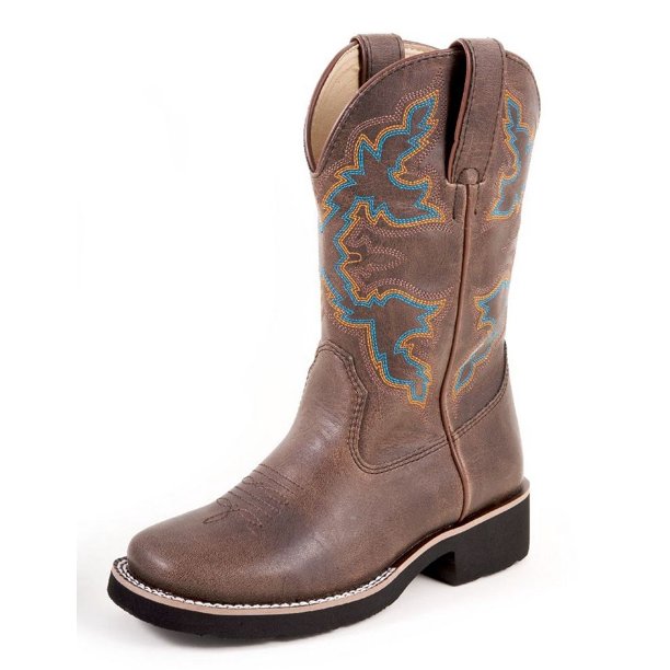 Roper - Roper Western Boots Boys Kids Riderlite2 Brown 09-018-1800-0121 ...
