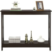 ZenSports Slim 2-Tier Console Table for Entryway, Hallway with Shelves ...