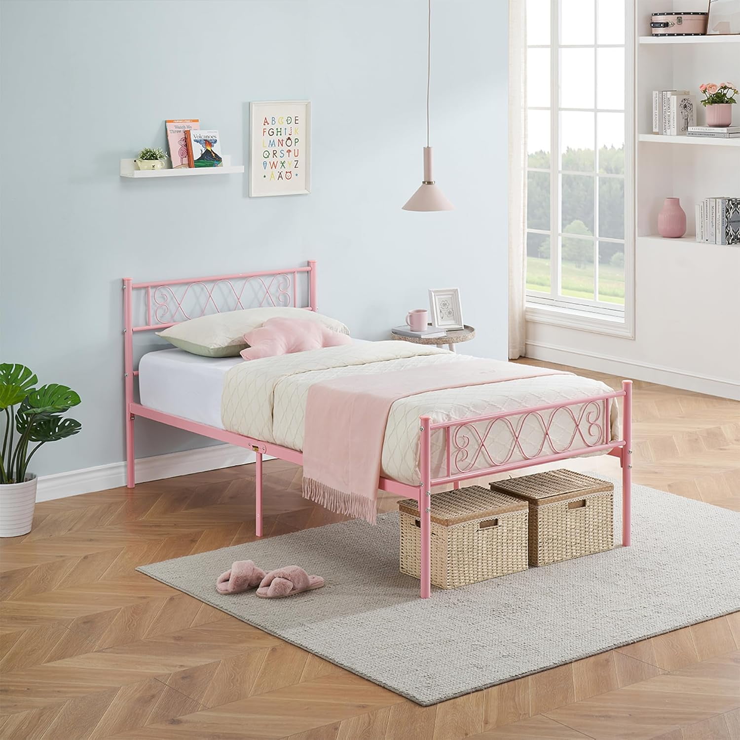 Click here for Dragonpad Usa Metal Twin Bed Frame With Headboard... prices