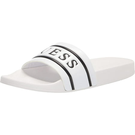 GUESS Mens Etty Slide Sandal, White SY, 7 | Walmart Canada