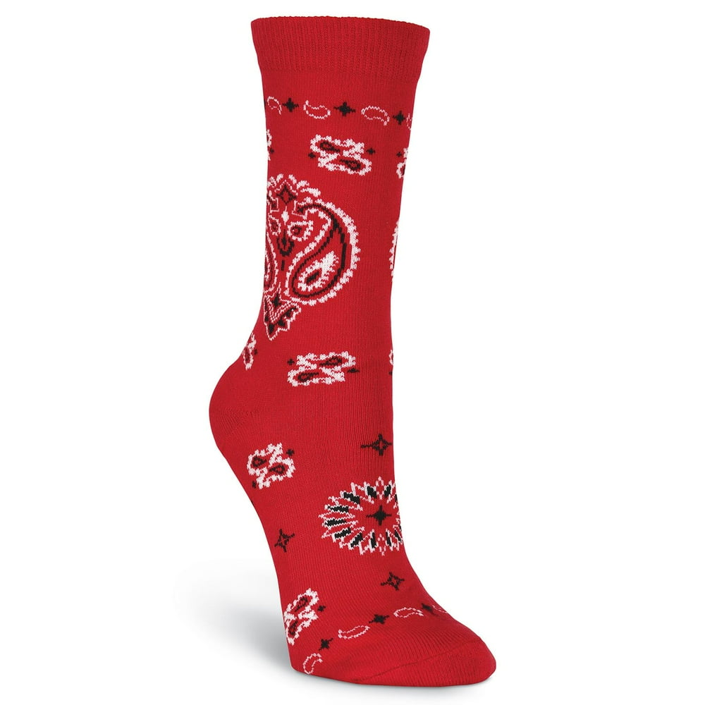 K. Bell Socks - K. Bell Womens Bandana Crew Socks - American Made ...