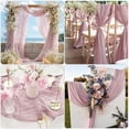 10 Pack Light Pink Cheesecloth Table Runner 10Ft,Semi Sheer Cheese ...
