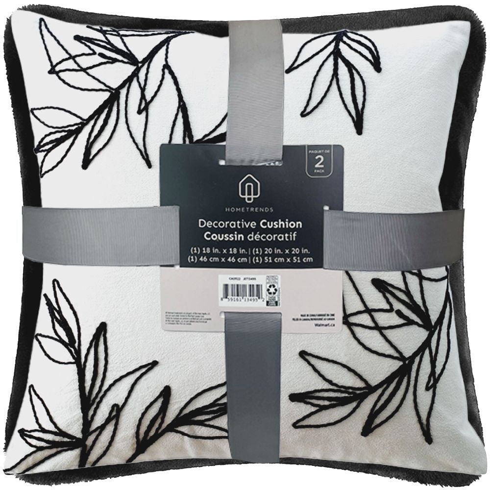 Click here for Hometrends Embroidered 2 Pack Decorative Pillows 2... prices