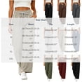 Cloaraye Women's High Waist Pants with Pockets Fashion Flowy Double ...