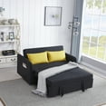 Modern Convertible Sleeper Sofa Bed with Adjustable Backrest, Side ...