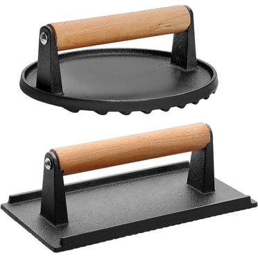 Blackstone Cast Iron Griddle Press with Culinary Handle for Searing ...