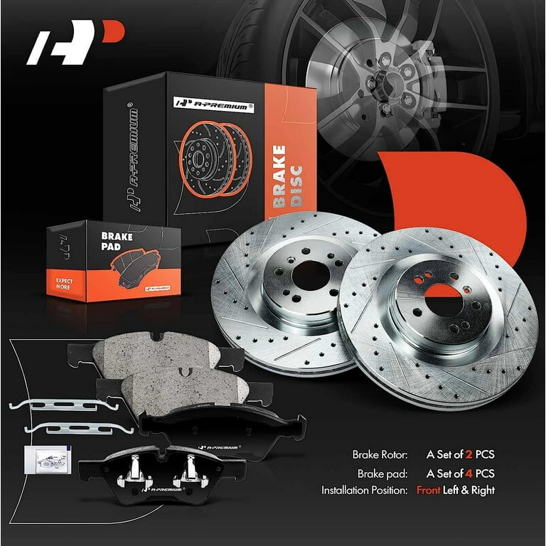 A-Premium P-1122 Mercedes Brake Pads A-Premium Rear Ceramic Brake Pads ...