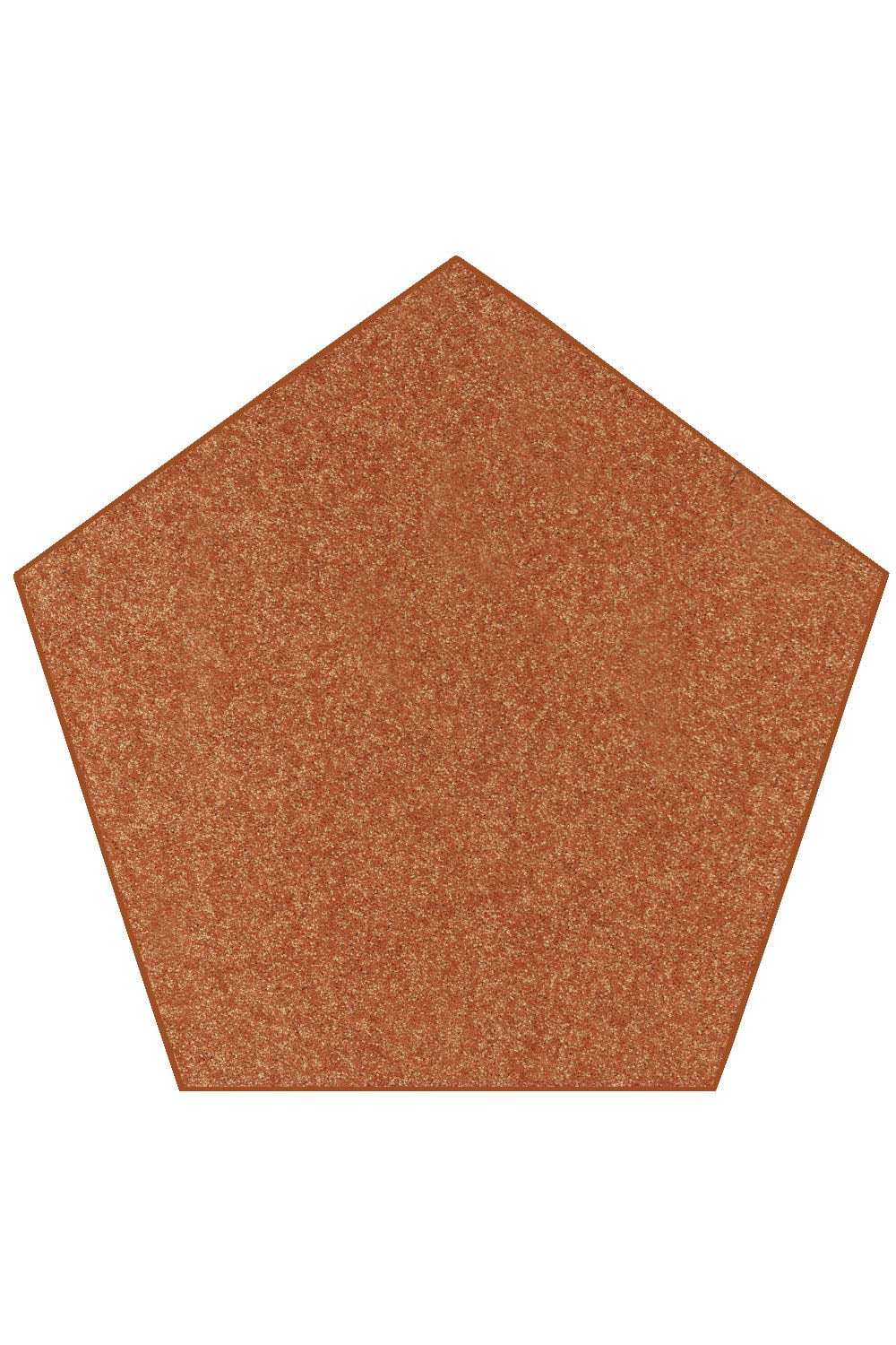 Broadway Collection Pet Friendly Rust 5' Pentagon - Area Rug - Walmart.com