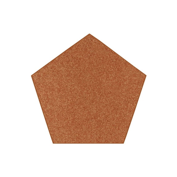 Broadway Collection Pet Friendly Rust 5' Pentagon - Area Rug - Walmart.com