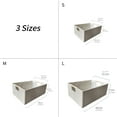 Double Reinforced Bottom Fabric Storage Bin Handles for Bedroom Closet ...