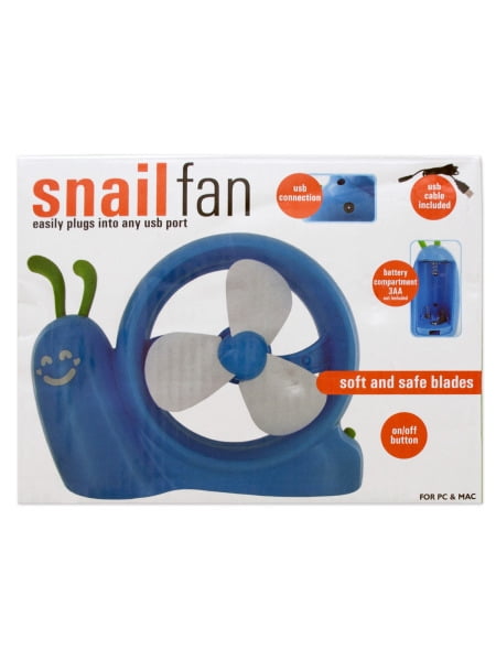 Battery Operated Snail Usb Fan, 4 Count - Walmart.com