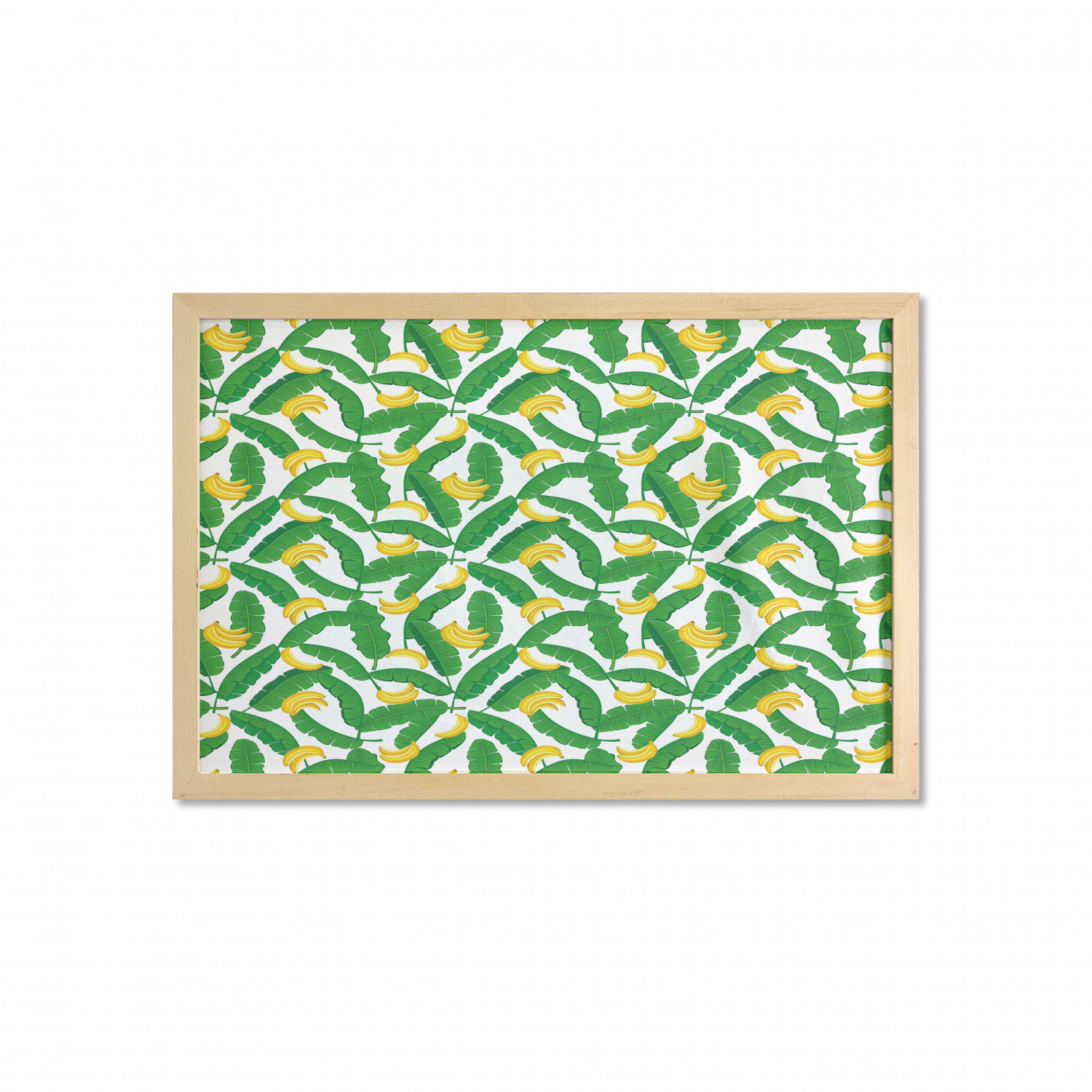 Botany Wall Art with Frame, Banana with Giant Tropical Palm Leaves ...