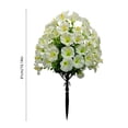 Btomtd Plastic Artificial Flowers for Outdoor Garden, 16 Inch Trumpet ...