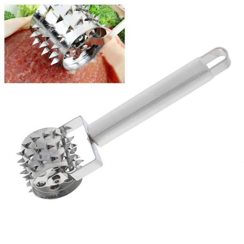 Long Handle Stainless Steel Rolling Meat Tenderizer Hammer Mallet For