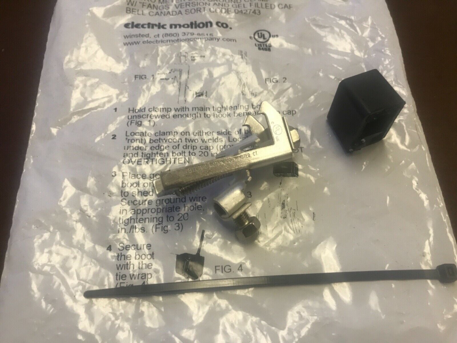 10 CATV HYDRO Meter Box Clamp - EM MB5 - UL Listed Ground Wire Bonding ...