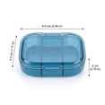 1pc Multifunctional Pill Organizer Portable Compartment Box, 3 ...