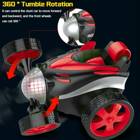 RC Wireless Remote Control Car Rotating Tumbling Stunt Dump Truck 360 ...